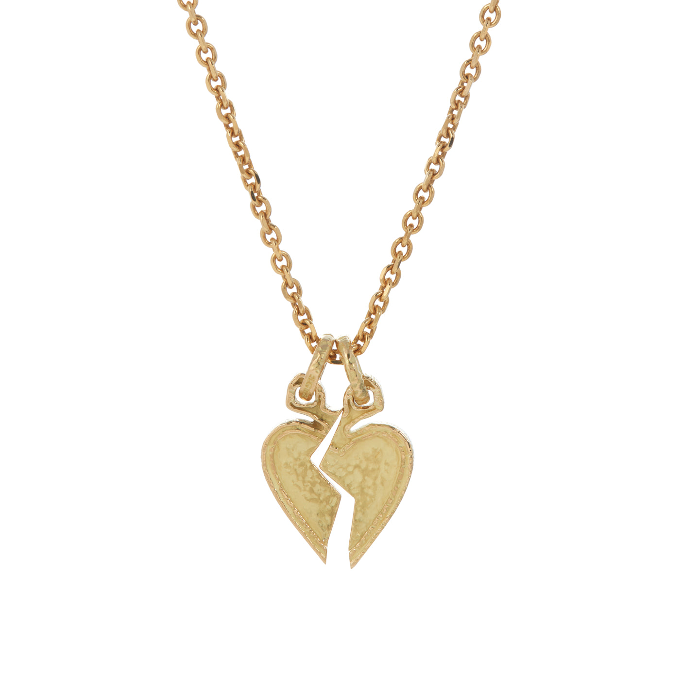 Small Split Heart Charm - Sidney Garber