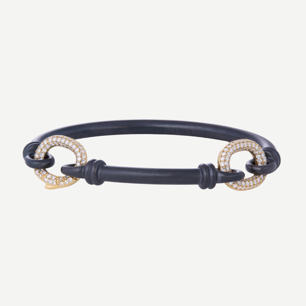 Titanium and Diamond Loop Bracelet