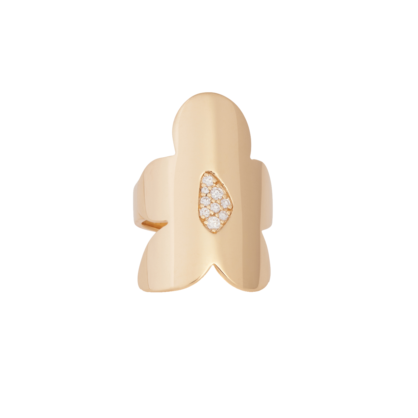 Arcadia Gold and Pavé Diamond Ring - Sidney Garber