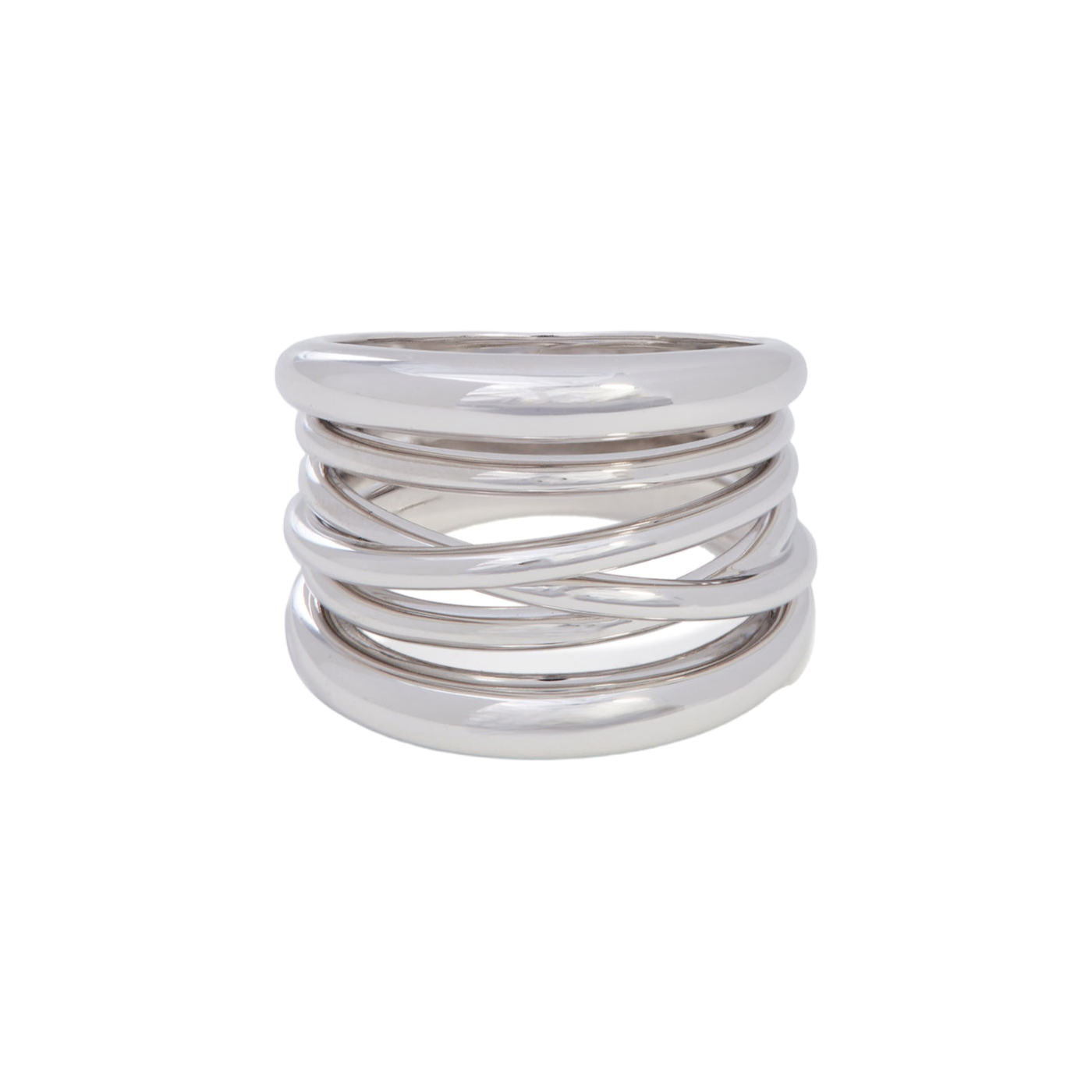 Scribble Ring in White Gold with Diamonds - Sidney Garber