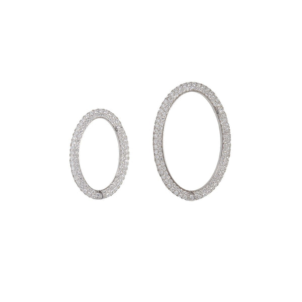 Diamond Clasp in 18 karat White Gold - Sidney Garber